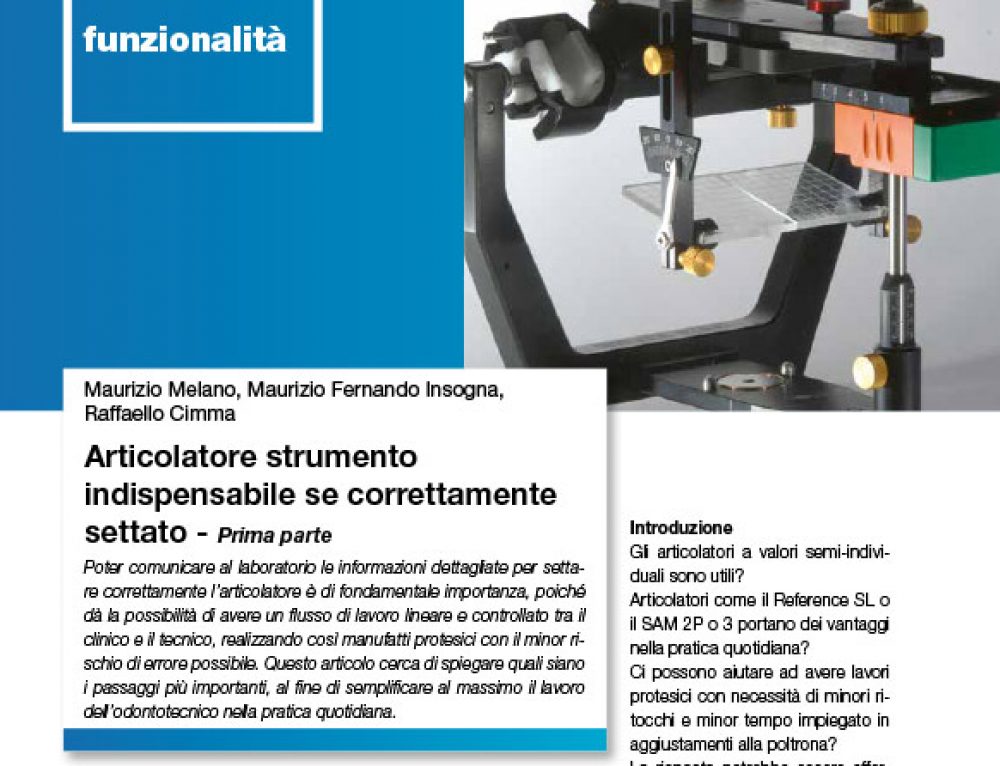 Piano occlusale – Laboratorio Maurizio Melano – Metodo Slaviceck